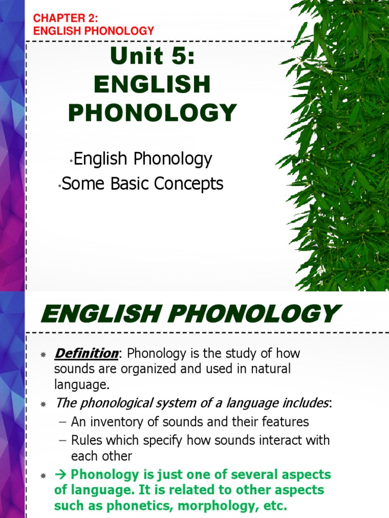 Unit 5 - Phonology-Some Basic Concepts | PDF | Phonology | Phoneme