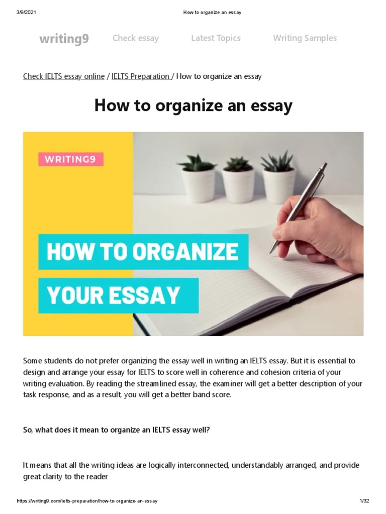 How To Organize An Essay | PDF | Energy Development | Essays