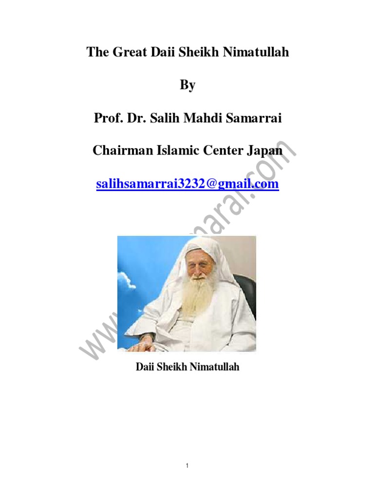 Sheikh Nimatullah's Dawa Method | PDF | Muhammad | Prophets And ...