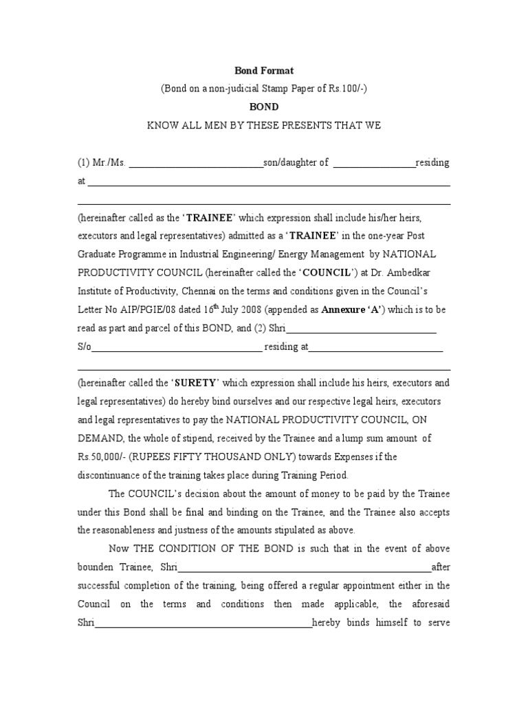 Sample Bond | PDF | Business Law | Civil Law (Legal System)