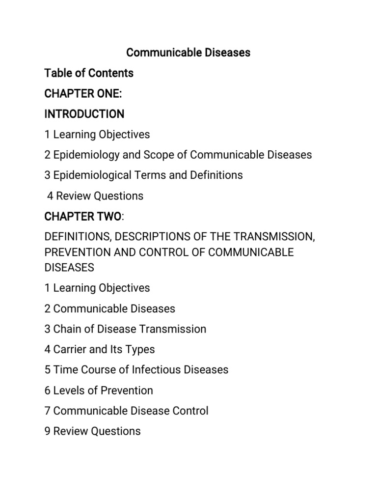 Communicable Diseases Book | PDF | Microbiology | Health Sciences