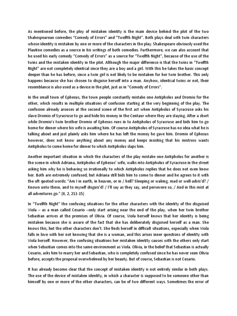 12th Night | PDF | The Comedy Of Errors | Twelfth Night