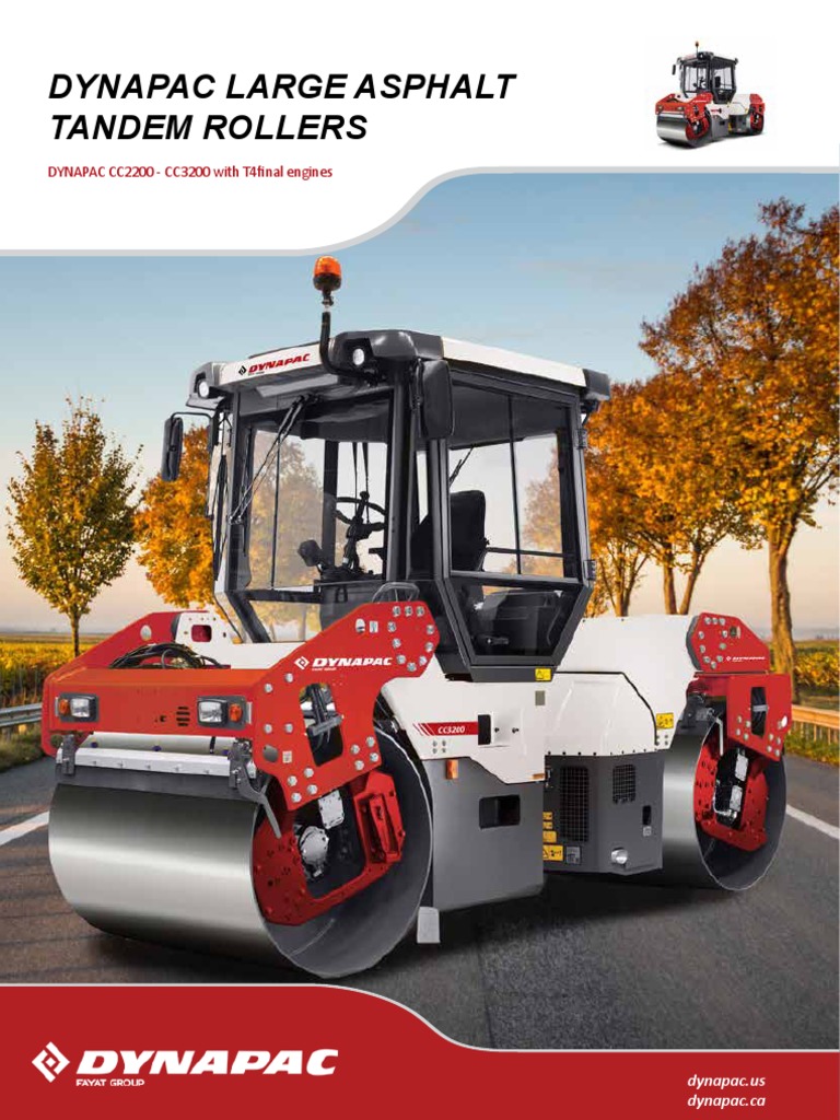 Dynapac Large Asphalt Tandem Rollers: DYNAPAC CC2200 - CC3200 With ...