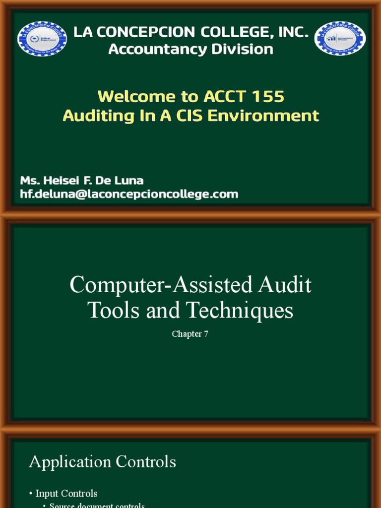 Chapter 7 Computer-Assisted Audit Tools and Techniques | PDF | Audit | Information Technology ...