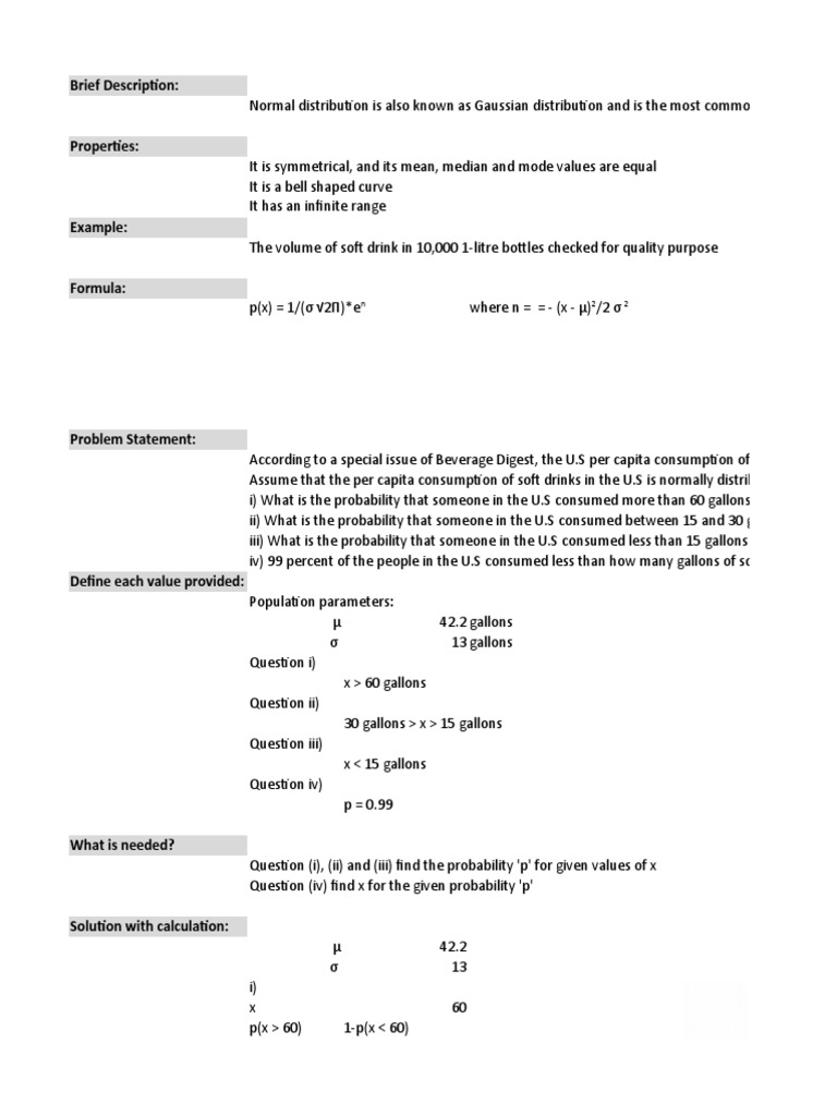 Normal Distribution | PDF | Normal Distribution | Applied Mathematics
