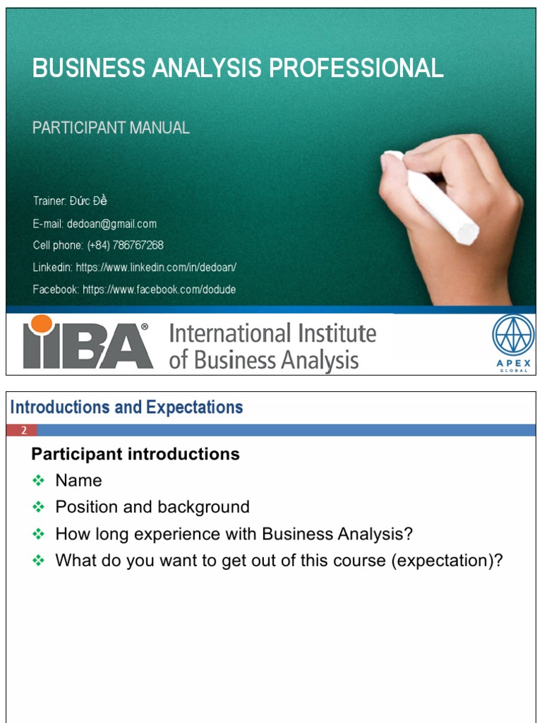 Business Analysis Professional - Apex Global - Demo | PDF | Business ...