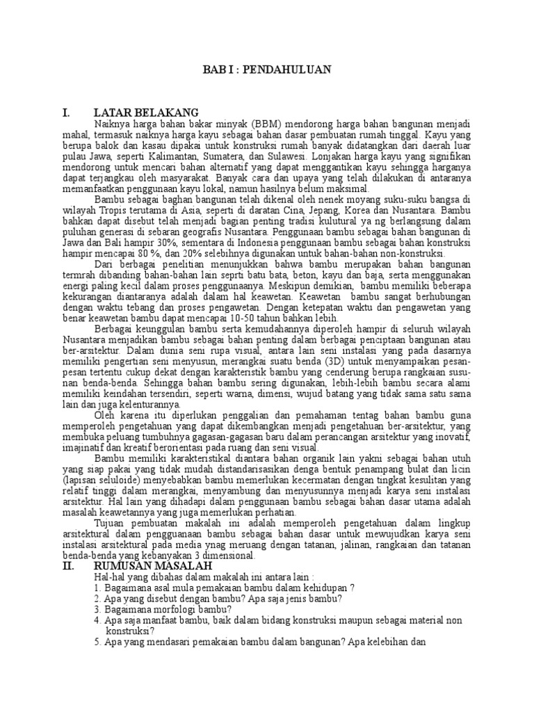 Bambu: Alternatif Konstruksi Ramah Lingkungan | PDF