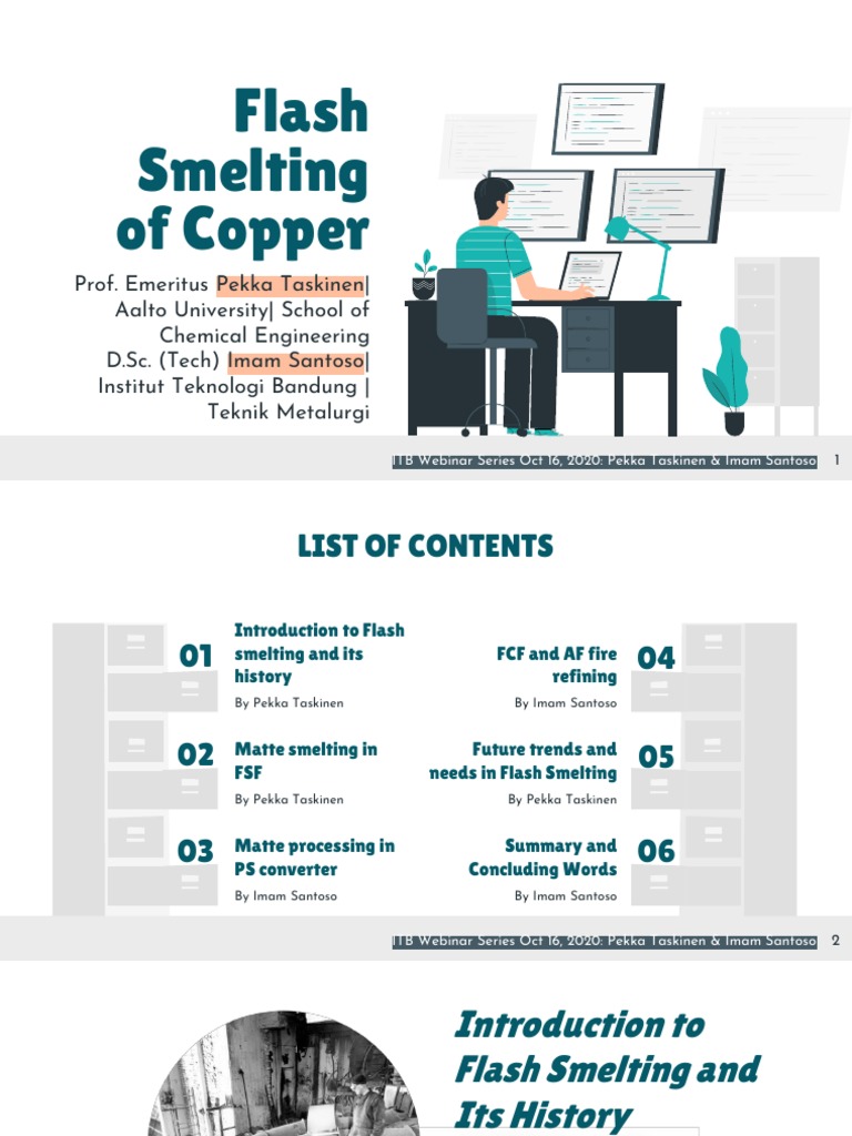 Copper Flash Smelting Webinar Overview | PDF | Smelting | Iron