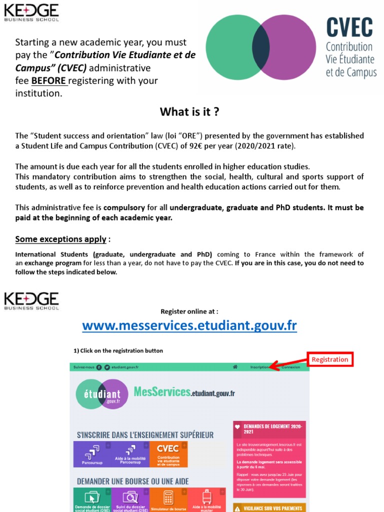 Cvec - Steps To Follow 2020-2021 | PDF | Credit Card | Password