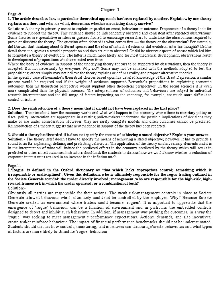 Chapter 1 Solution | PDF | Theory | Academic Discipline Interactions