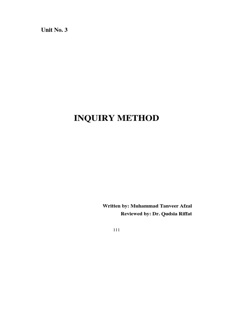 Unit 3 Genral Methods of Teaching | PDF | Scientific Method | Hypothesis