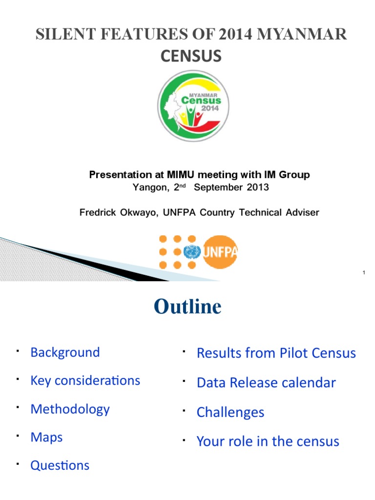 MTG Presentations UNFPA Census Sep2013 | PDF | Census | Demography