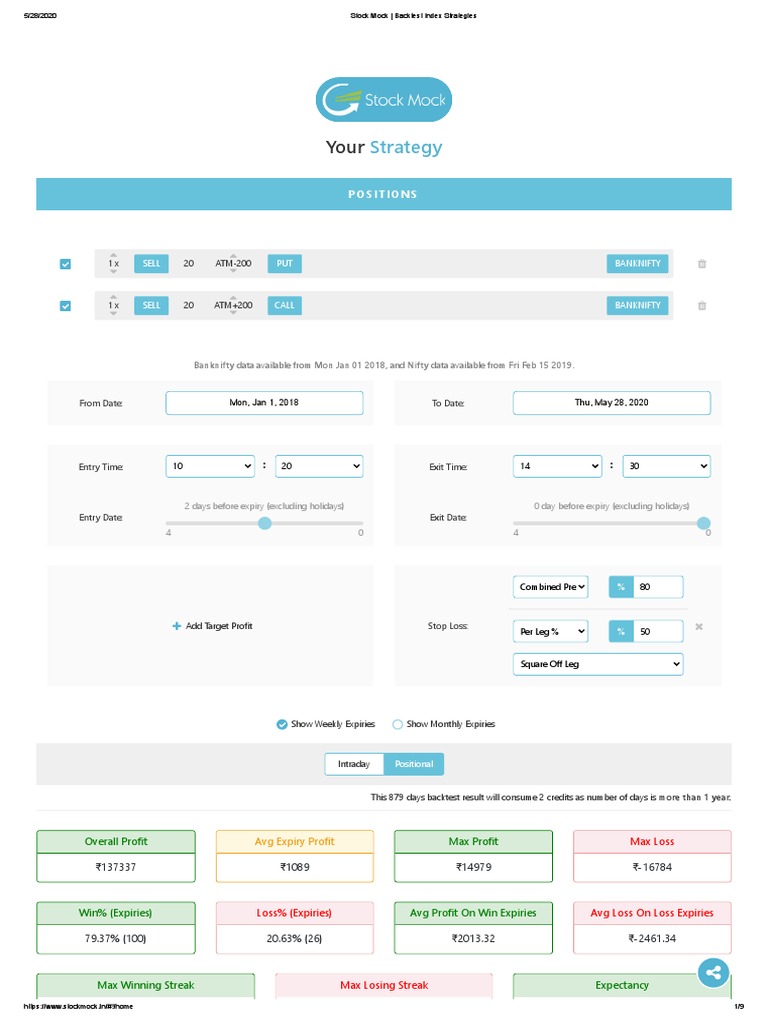 Stock Mock Backtesting Strategies | PDF | Financial Markets ...