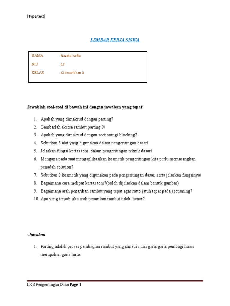 Nazatul Sofia/17 XI KC 3 | PDF | Karier & Perkembangan | Bisnis