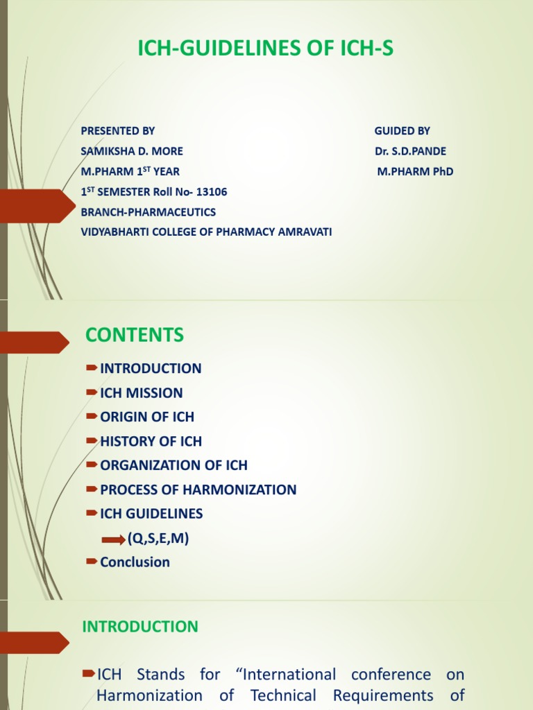 Ich-Guidelines of Ich-S. by Samiksha More | PDF | Toxicity | Toxicology