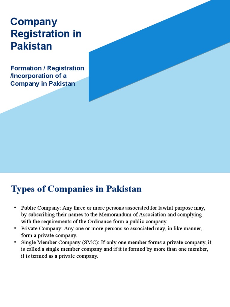 Company Registration Step by Step | PDF | Companies | Public Law