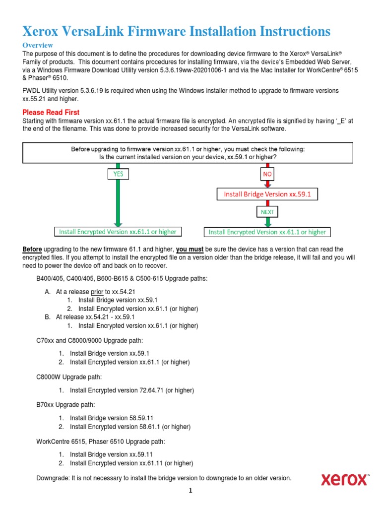Versalink Firmware Installation v7 | PDF | World Wide Web | Internet & Web