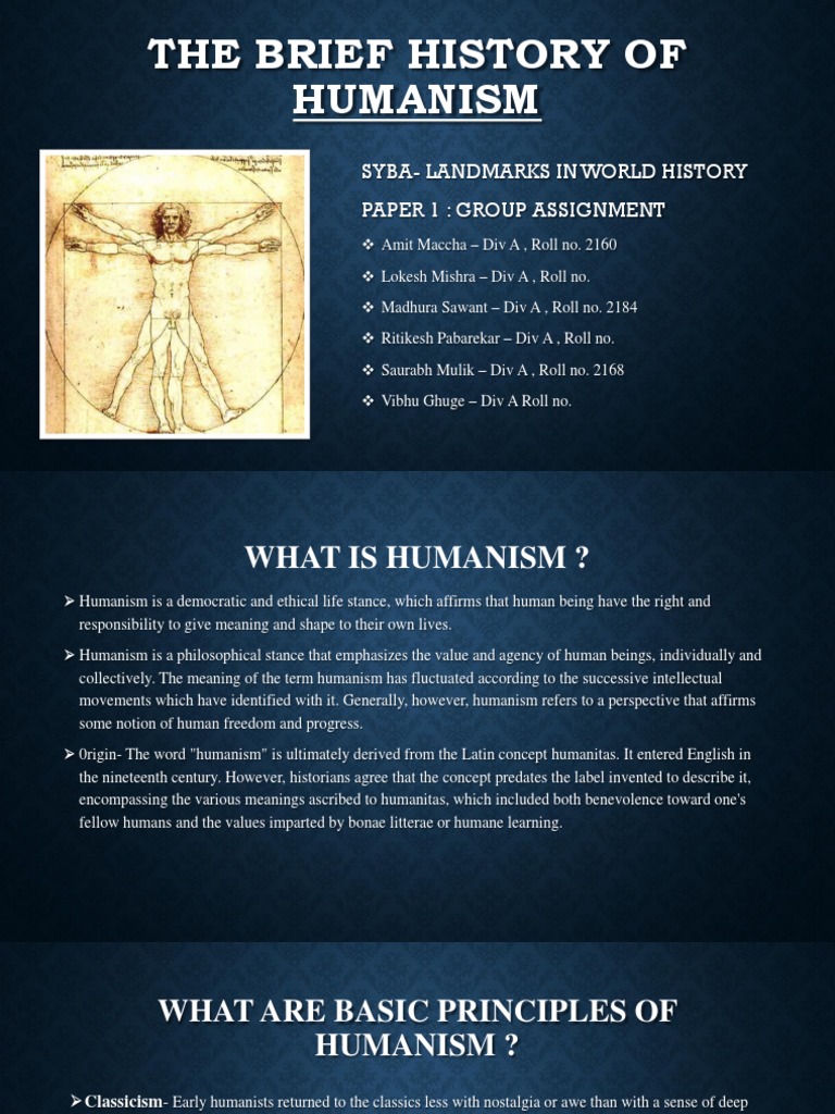 The Brief History of Humanism | PDF | Humanism | Platonism