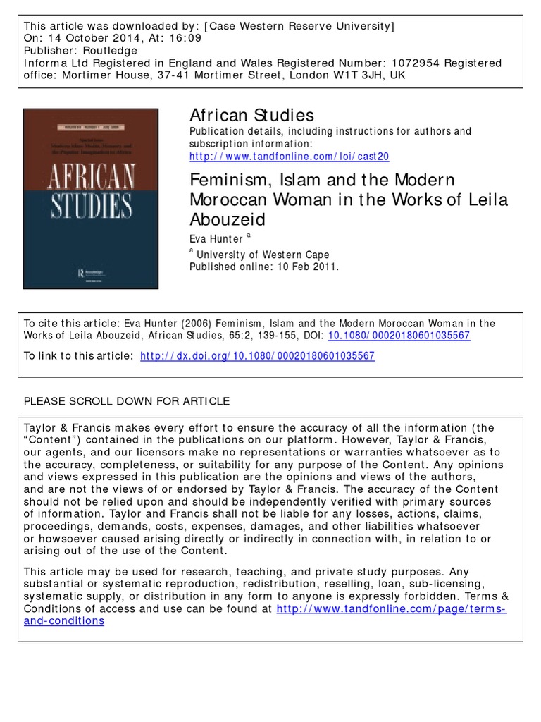 African Studies | PDF | Feminism | Gender Studies