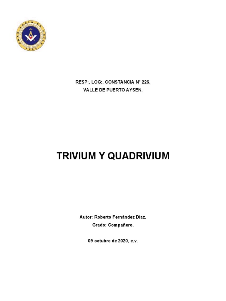 Trivium y Quadrivium | PDF | Educación en artes liberales | Science