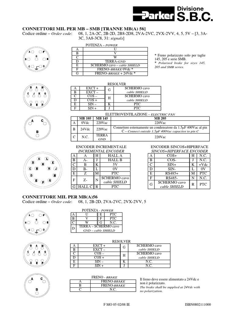 Connettori Mil Per MB - SMB (Tranne MB (A) 56) | PDF | Electrical ...