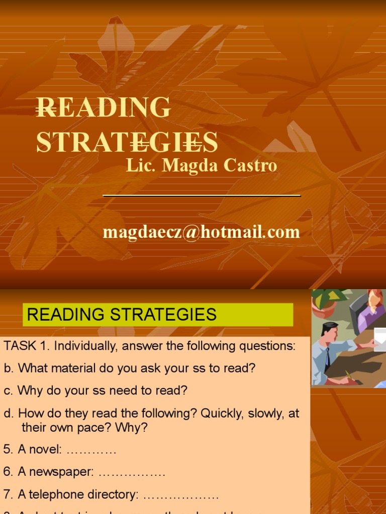 Reading Skills 1218485027794198 8 | PDF