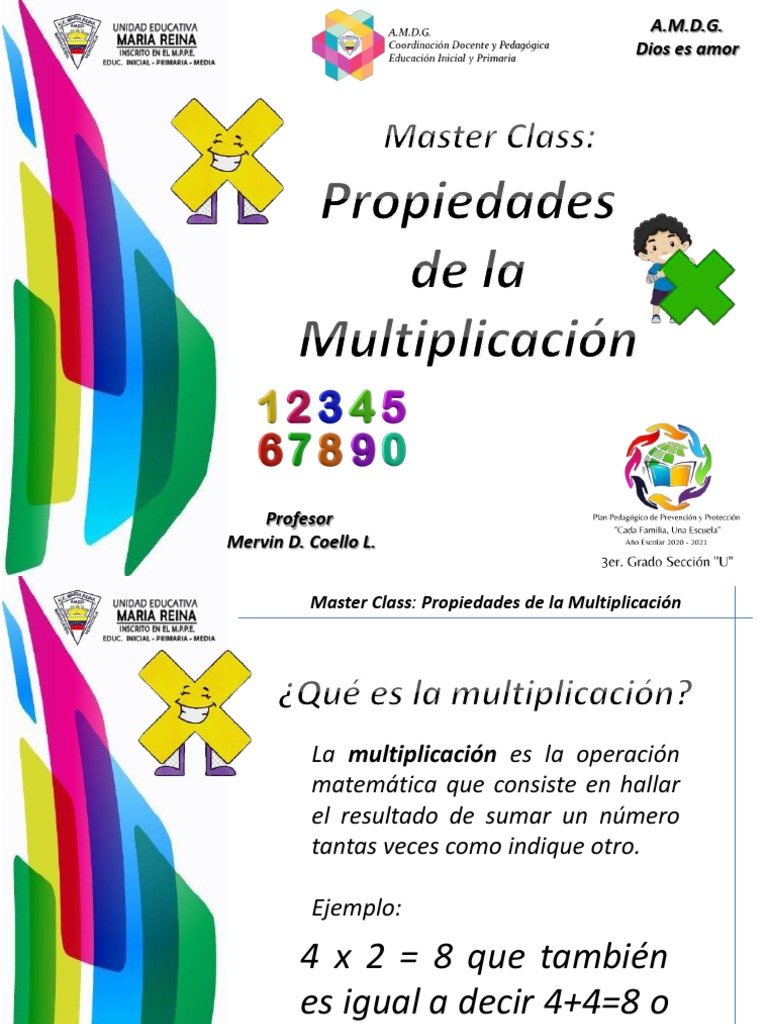 Propiedades de La Multiplicación | PDF | Multiplicación | Matemática ...