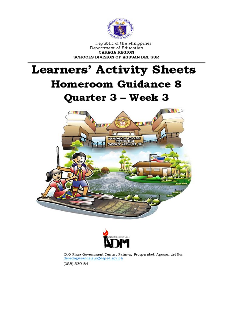 Learners' Activity Sheets: Homeroom Guidance 8 | PDF | Feeling | Copyright