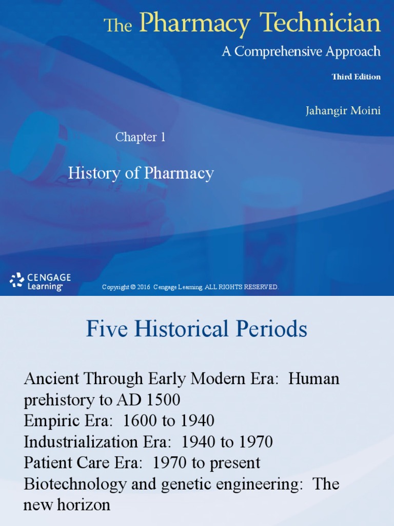 Chapter 01 History of Pharmacy | PDF | Pharmacy | Medicine