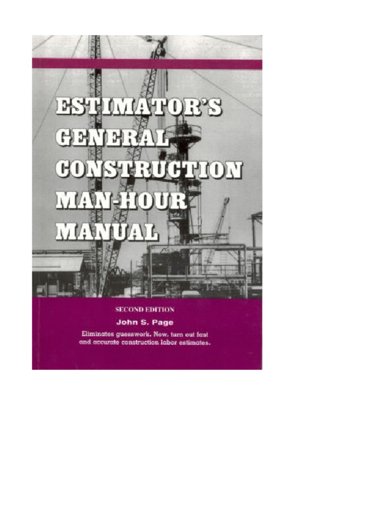Construction Man-Hours Estimation Guide | PDF