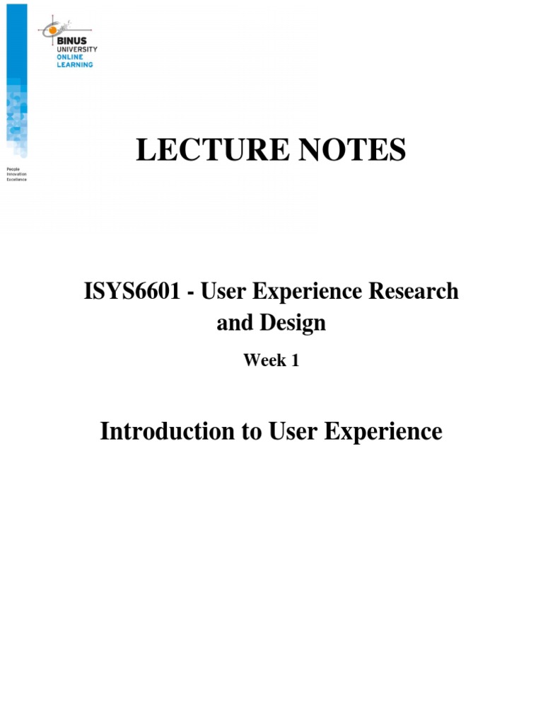 ISYS6601 - Lecture Note - Week 1 - Session 2 | PDF | Seni | Komputer