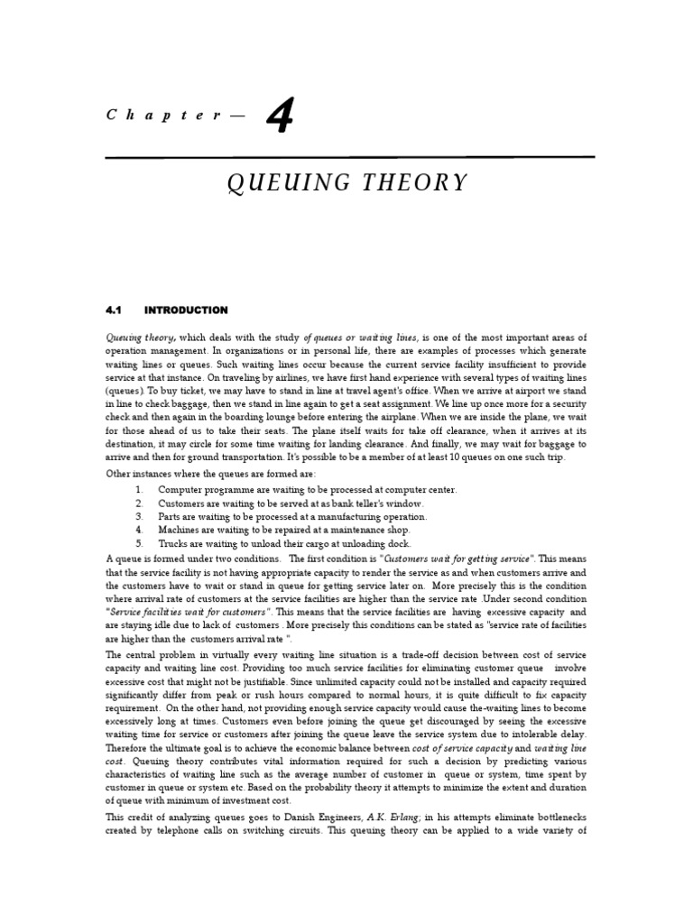 Queuing Theory | PDF | Mathematical Optimization | Teaching Mathematics