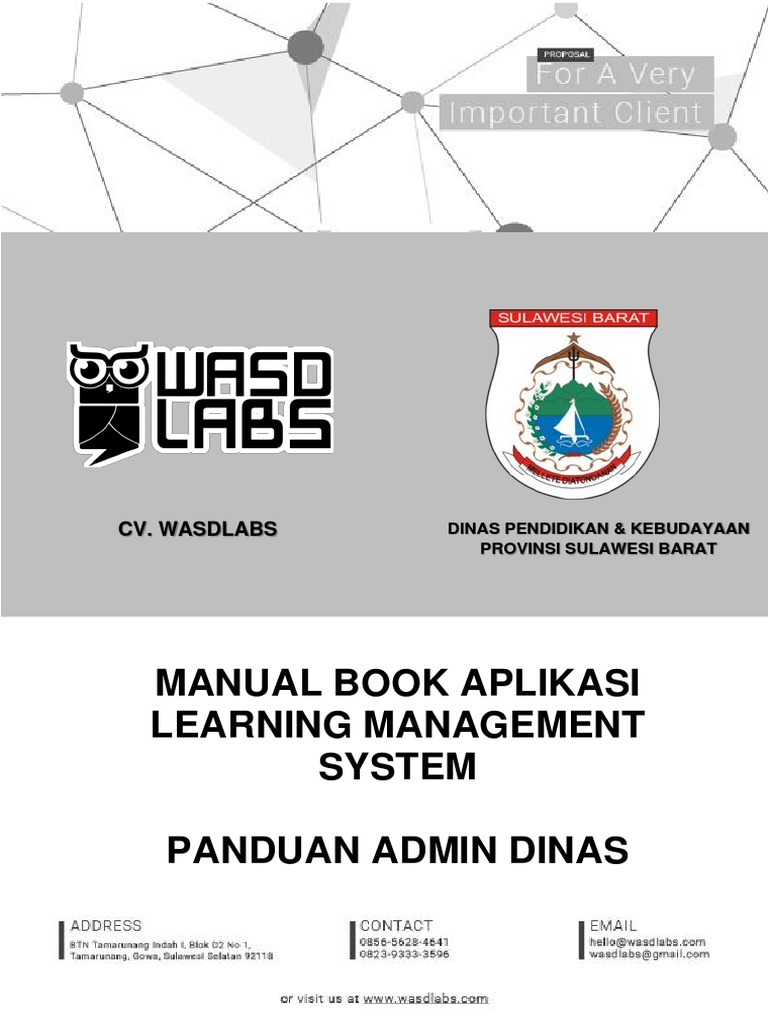 Manual Book - Admin Dinas | PDF