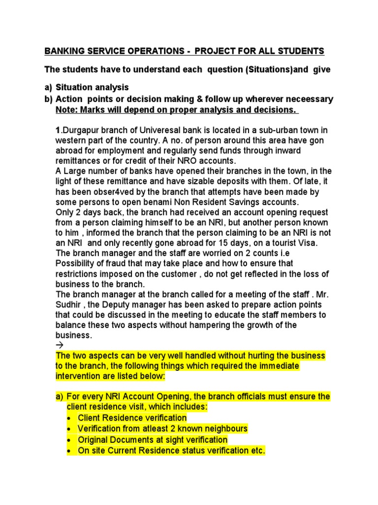 BSO - Projects For Term 3 Students For Internal | PDF | Collateral ...