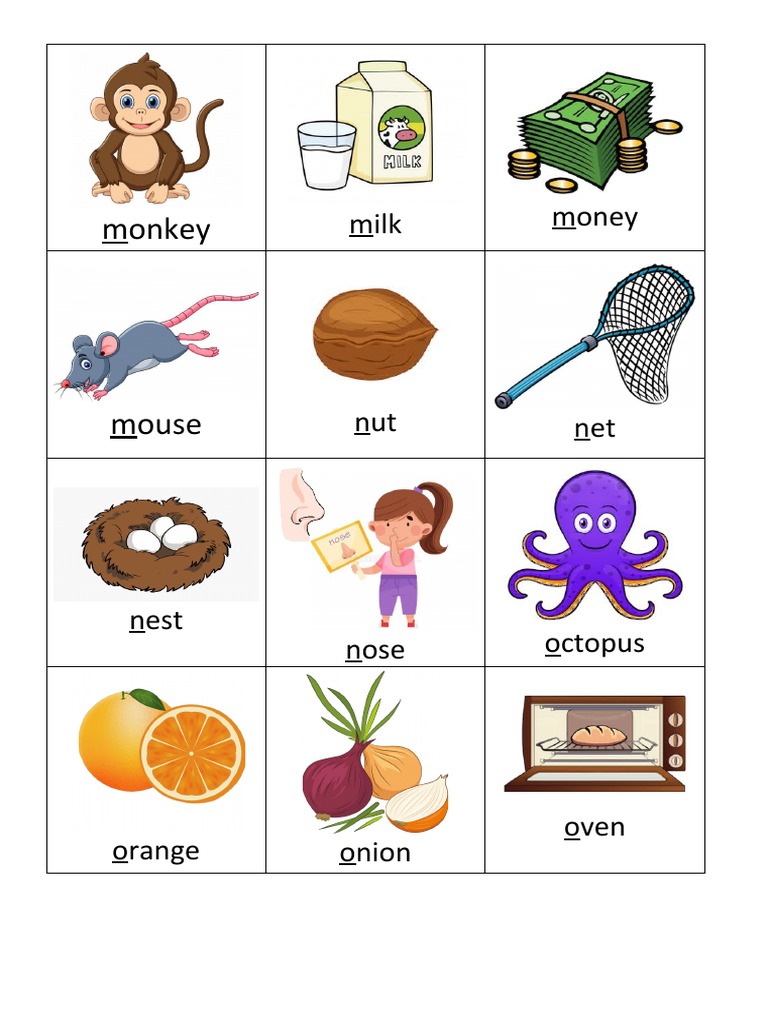 MNOP Vocabulary Worksheet for Kids | PDF