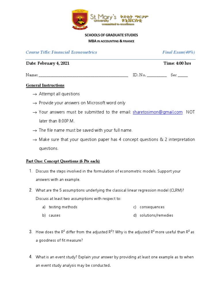 Analyzing the Determinants of Exam Performance: An Event Study Using ...