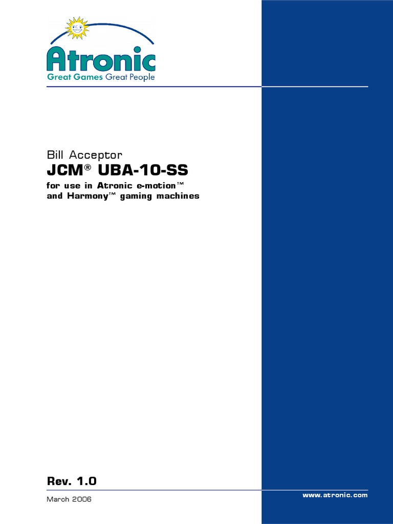 Manual Op Mo Gen JCM Uba-10-Ss All 1.0 | PDF | Manufactured Goods | Computer Engineering