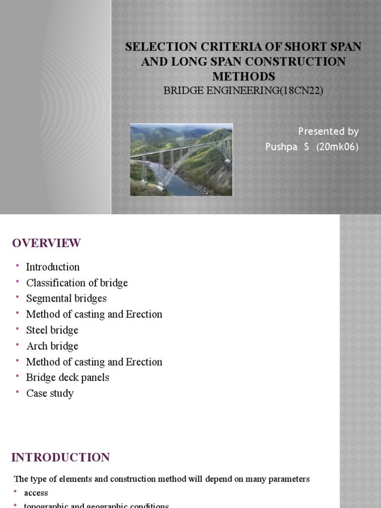 Short Span Bridge Construction Method | PDF | Bridge | Precast Concrete