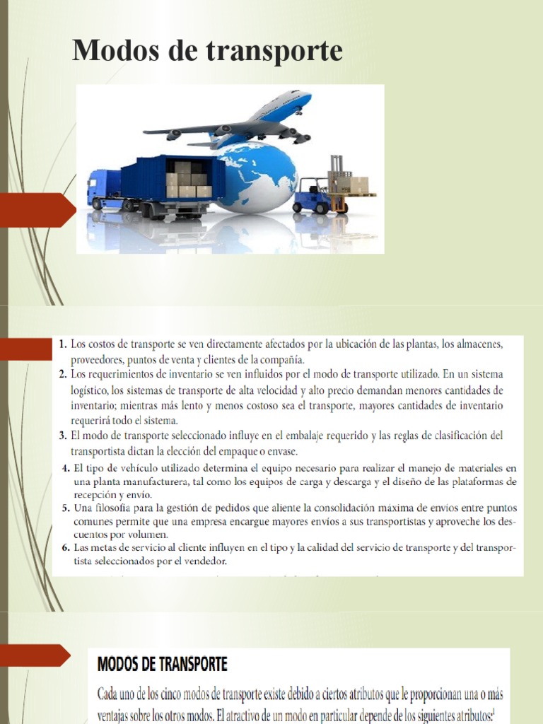 Modos de Transporte | PDF | Tren | Transporte ferroviario