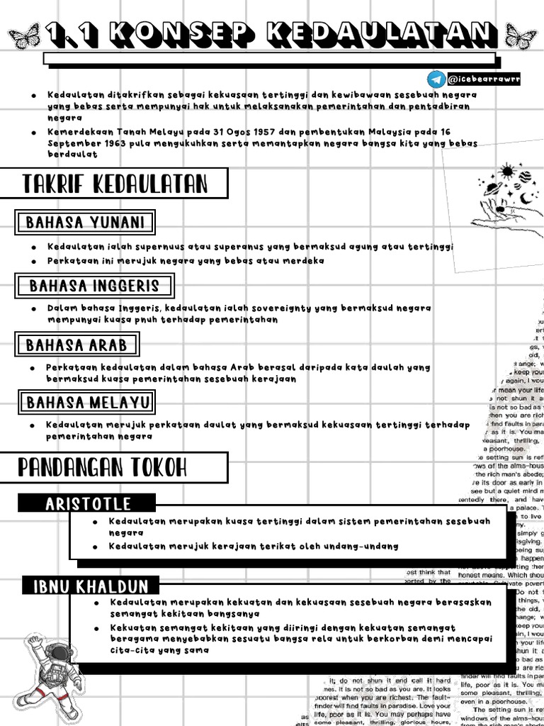 Nota Sejarah Form 5 KSSM Bab 1 | PDF