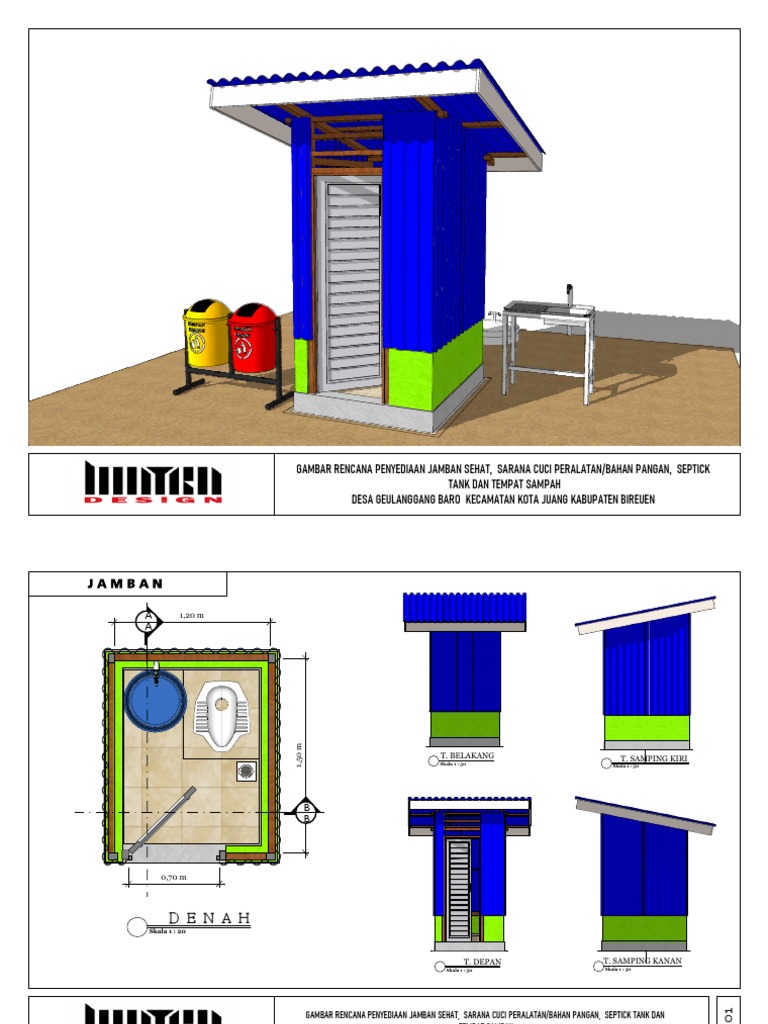 Gambar Rencana Jamban Sehat | PDF