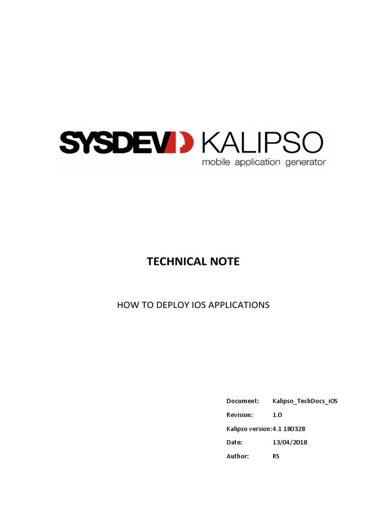 iOS App Deployment Guide | PDF | Ios | I Tunes