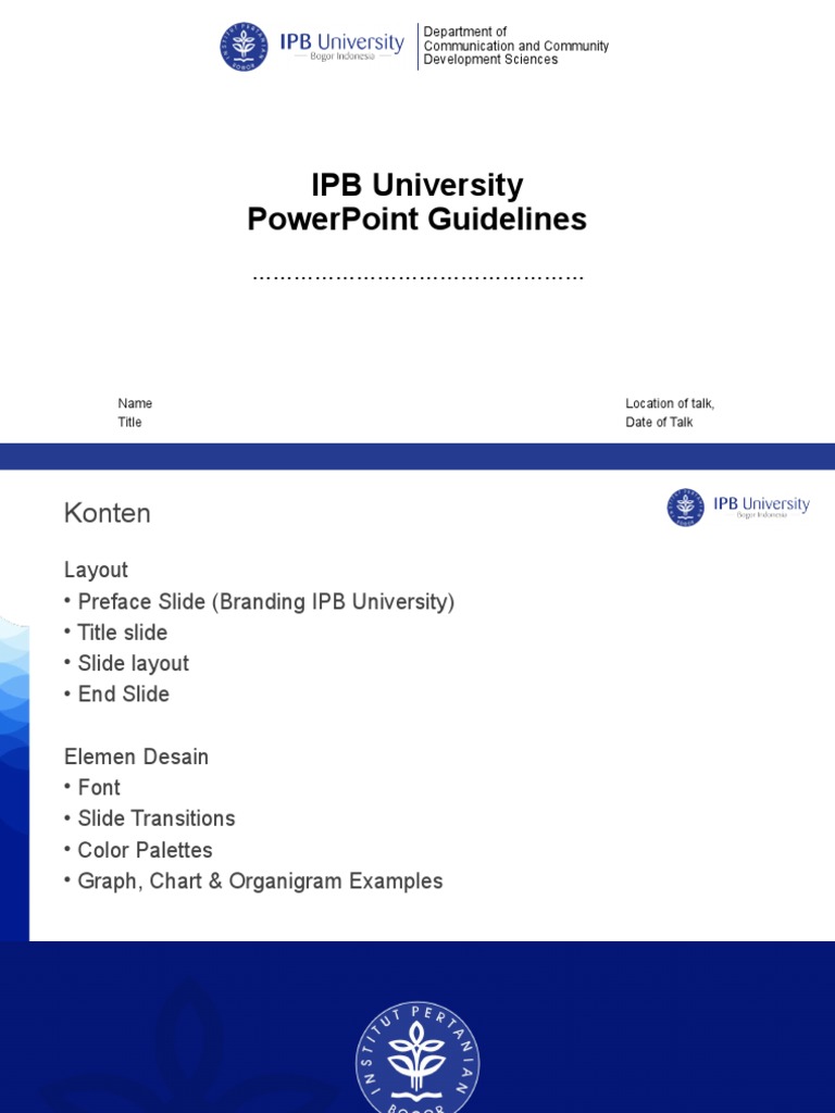 Ipb University Ppt Guidelines Pdf Office Suites For Windows Microsoft