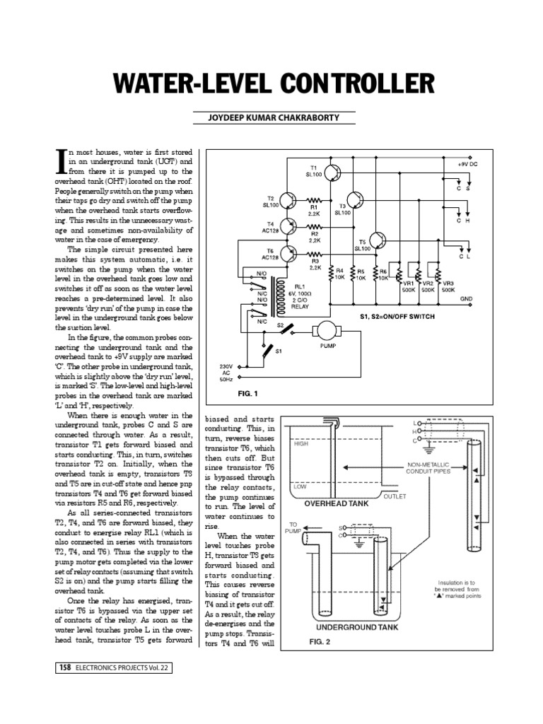 Water-Level Controller | PDF | Switch | Relay