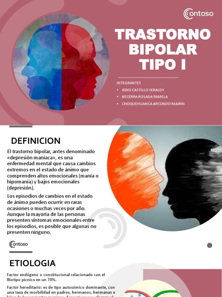 Trastorno Bipolar Tipo I: Características y Diagnóstico | PDF | Manía ...