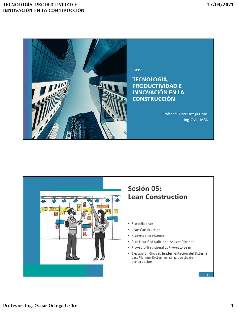 Lean Construction | PDF | Lean Manufacturing | Calidad (comercial)