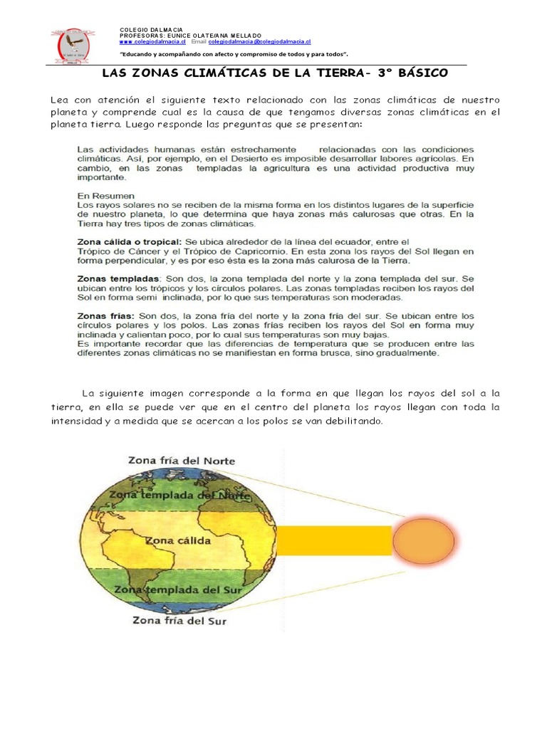 Zonas Climáticas de la Tierra | PDF