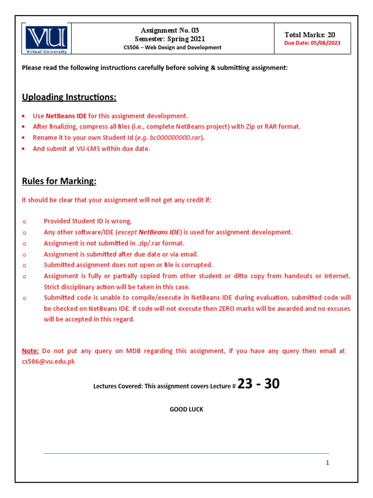 Spring 2021 - CS506 - 3 | PDF | World Wide Web | Internet & Web Spring 2021 - CS506 - 3 | PDF | World Wide Web | Internet & Web