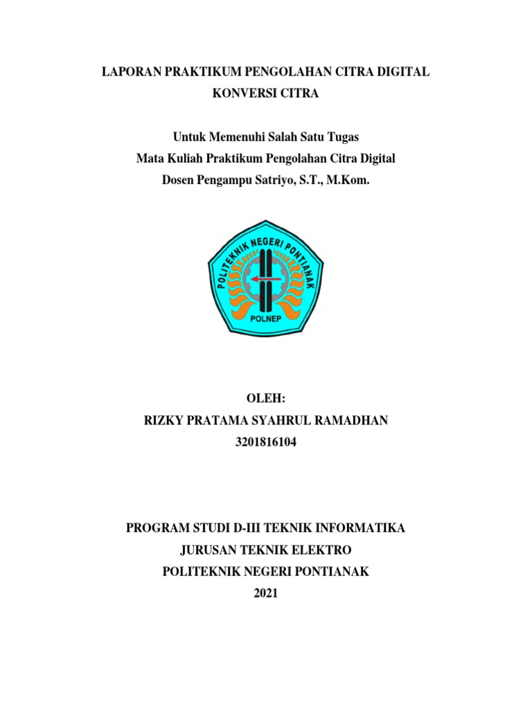 Konversi Citra RGB ke Biner | PDF | Metode & Bahan Ajar | Komputer