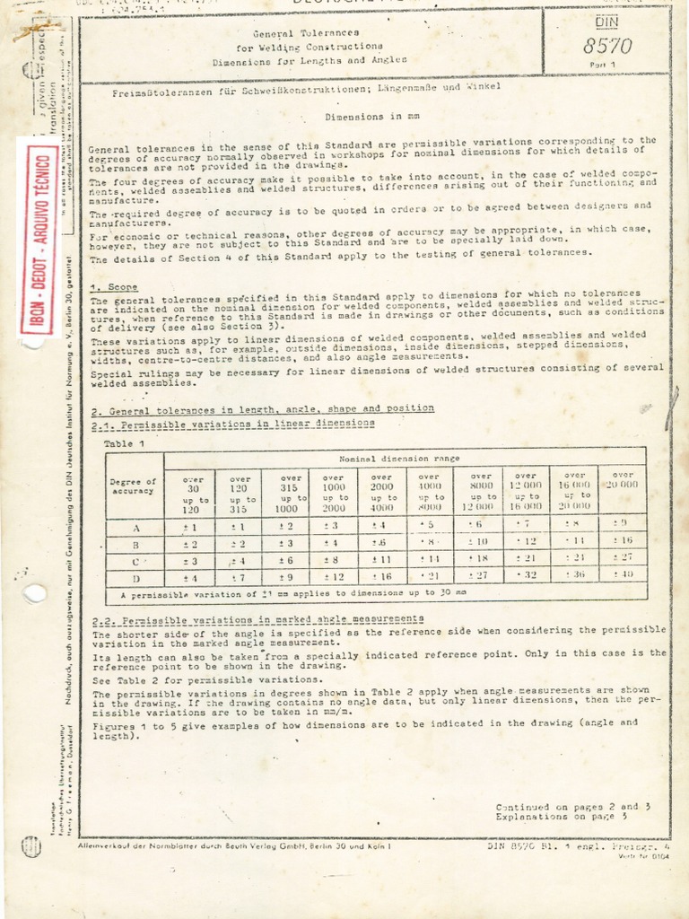 Norma Din-8570-1 | PDF